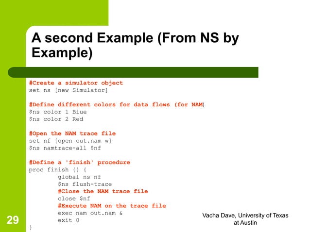 NS2 Overview - Network Simulator Tutorial | PPT