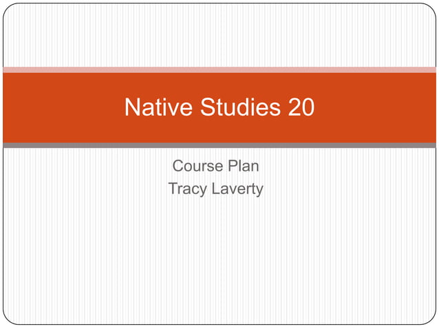 Ns20 courseplan SK curriculum | PPTX
