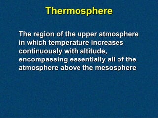 Thermosphere Definition