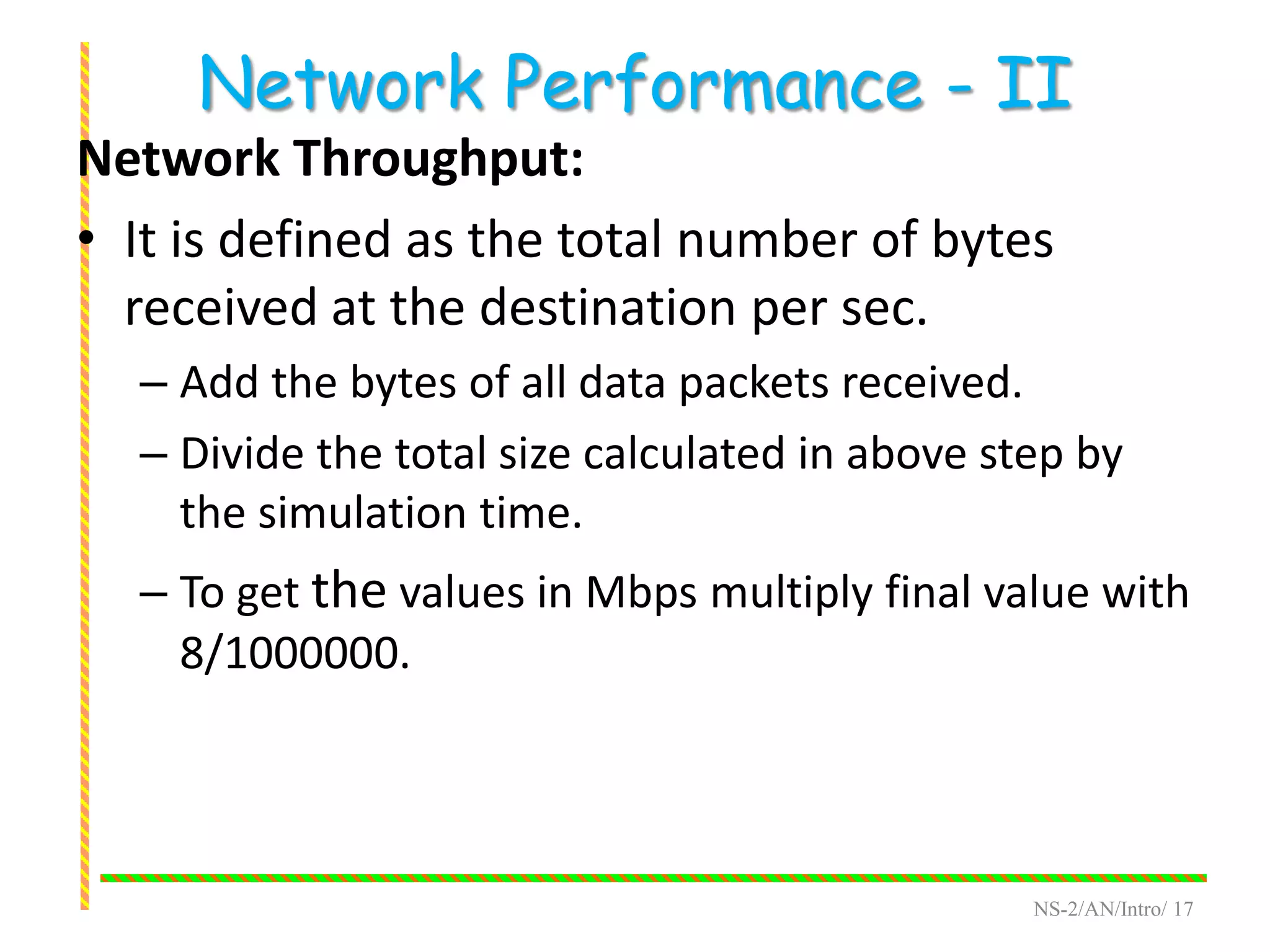 NS2: AWK and GNUplot - PArt III | PDF