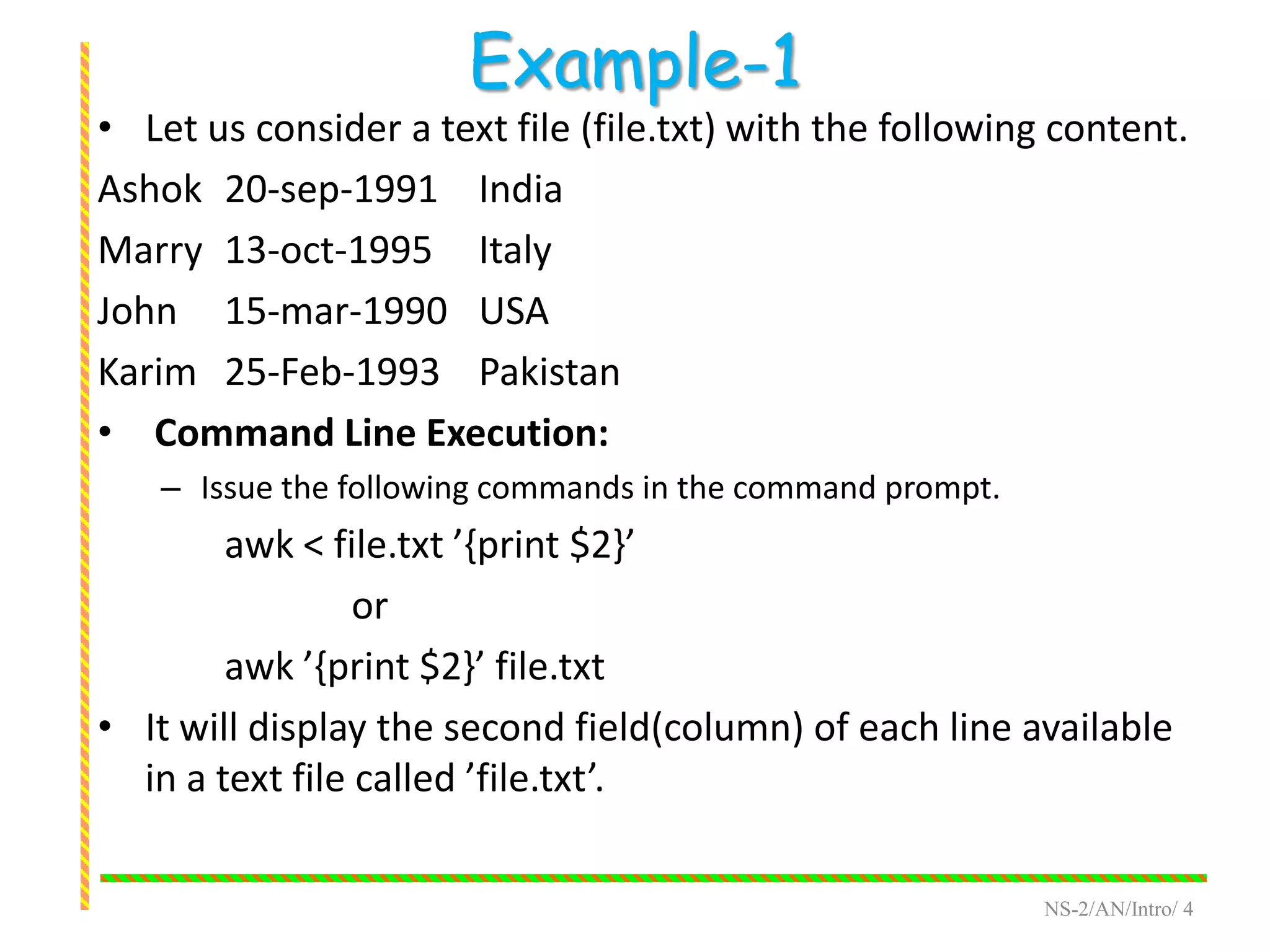 NS2: AWK and GNUplot - PArt III | PPT
