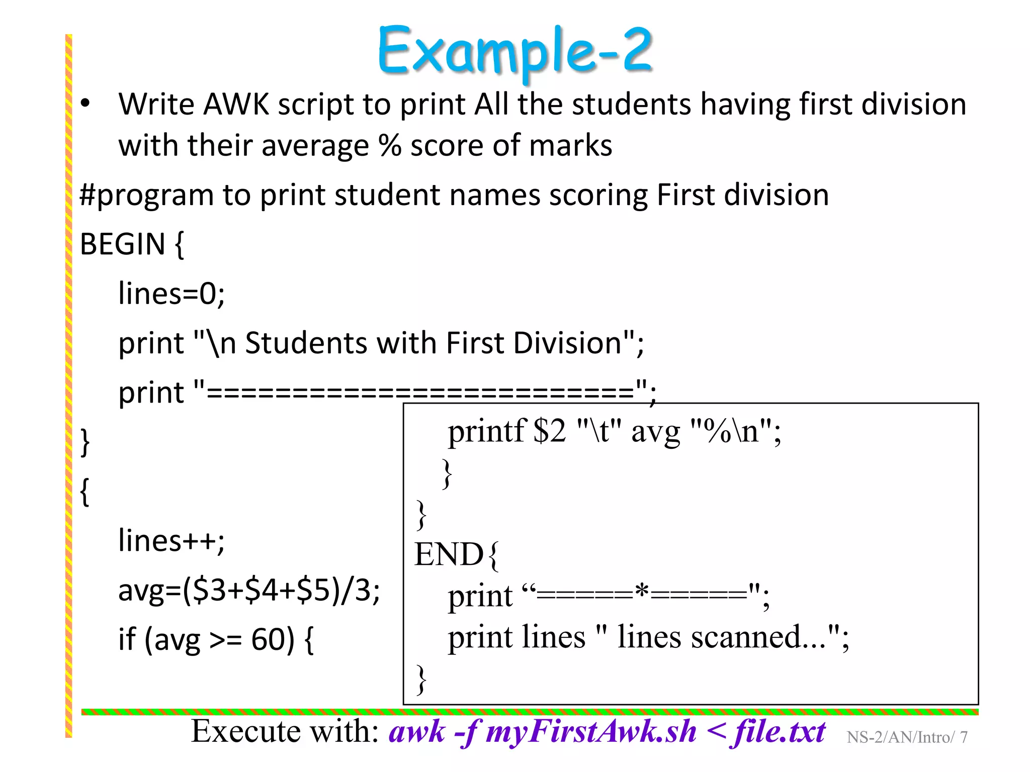 NS2: AWK and GNUplot - PArt III | PPT