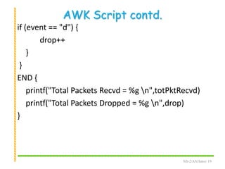NS2: AWK and GNUplot - PArt III | PDF