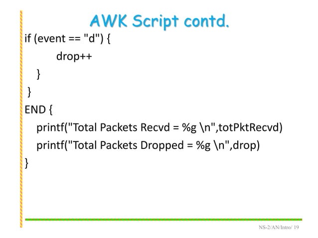 NS2: AWK and GNUplot - PArt III | PDF