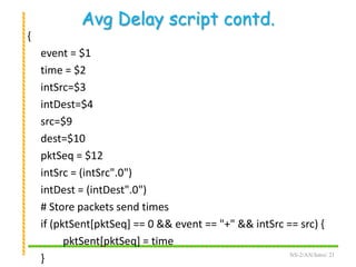NS2: AWK and GNUplot - PArt III | PDF