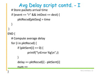 NS2: AWK and GNUplot - PArt III | PDF