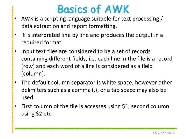 Ns2 Awk And Gnuplot Part Iii Ppt