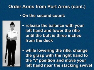 NS2 Manual of Arms with NJROTC Drill Rifle | PDF