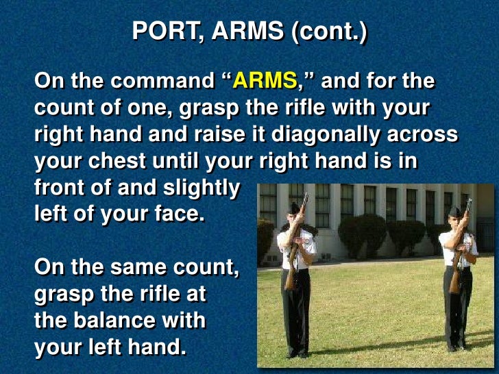 NS2 Manual of Arms with NJROTC Drill Rifle