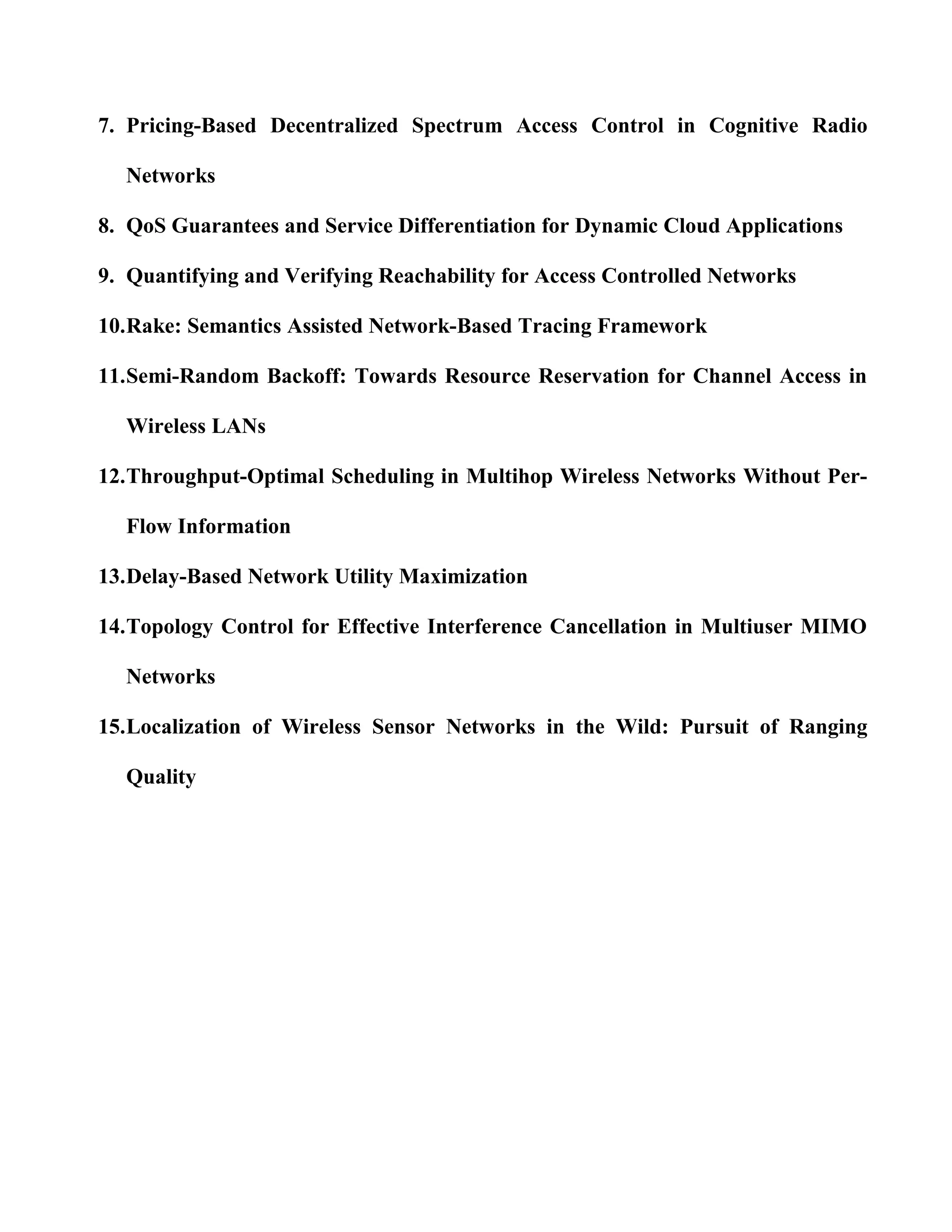 Ns2 new project list | PDF