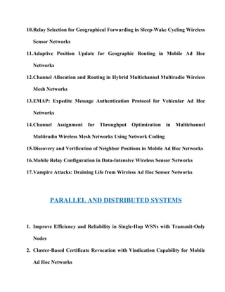 Ns2 new project list | PDF