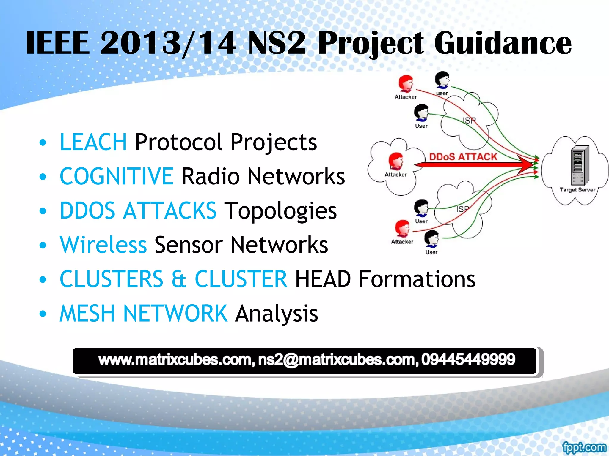 NS2 Projects Source Code NS2 Projects 2013 Wireless Sensor Networks Cognitive Radio Networks | PPT