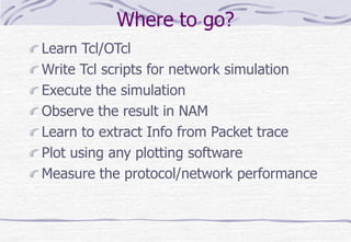 Ns2: Introduction - Part I | PPT