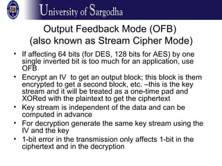 Block Ciphers Modes of Operation | PPT
