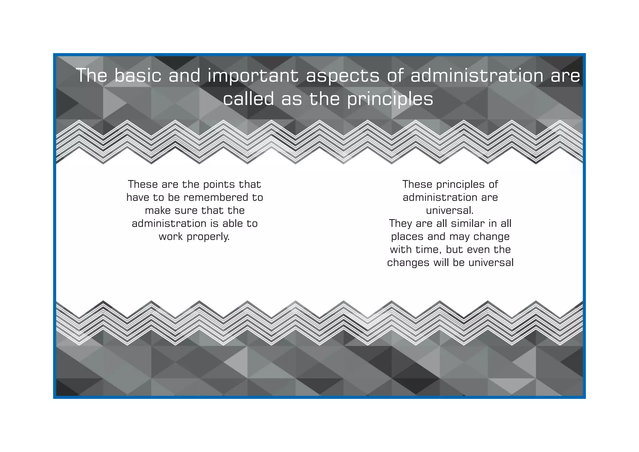 principles of administration | PDF