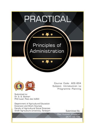 principles of administration | PDF