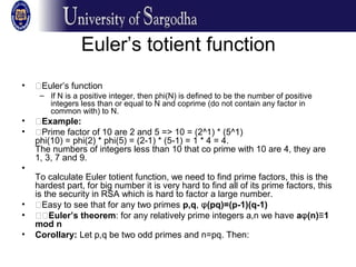 Public key cryptography and RSA | PPT
