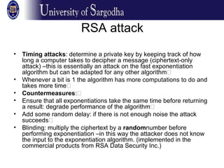 Public key cryptography and RSA | PPT