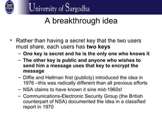 Public key cryptography and RSA | PPT