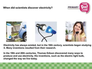 Electricity and inventions | PPTX