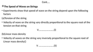 Comprehensive Lecture on Waves and Light: Definitions, Types, and ...
