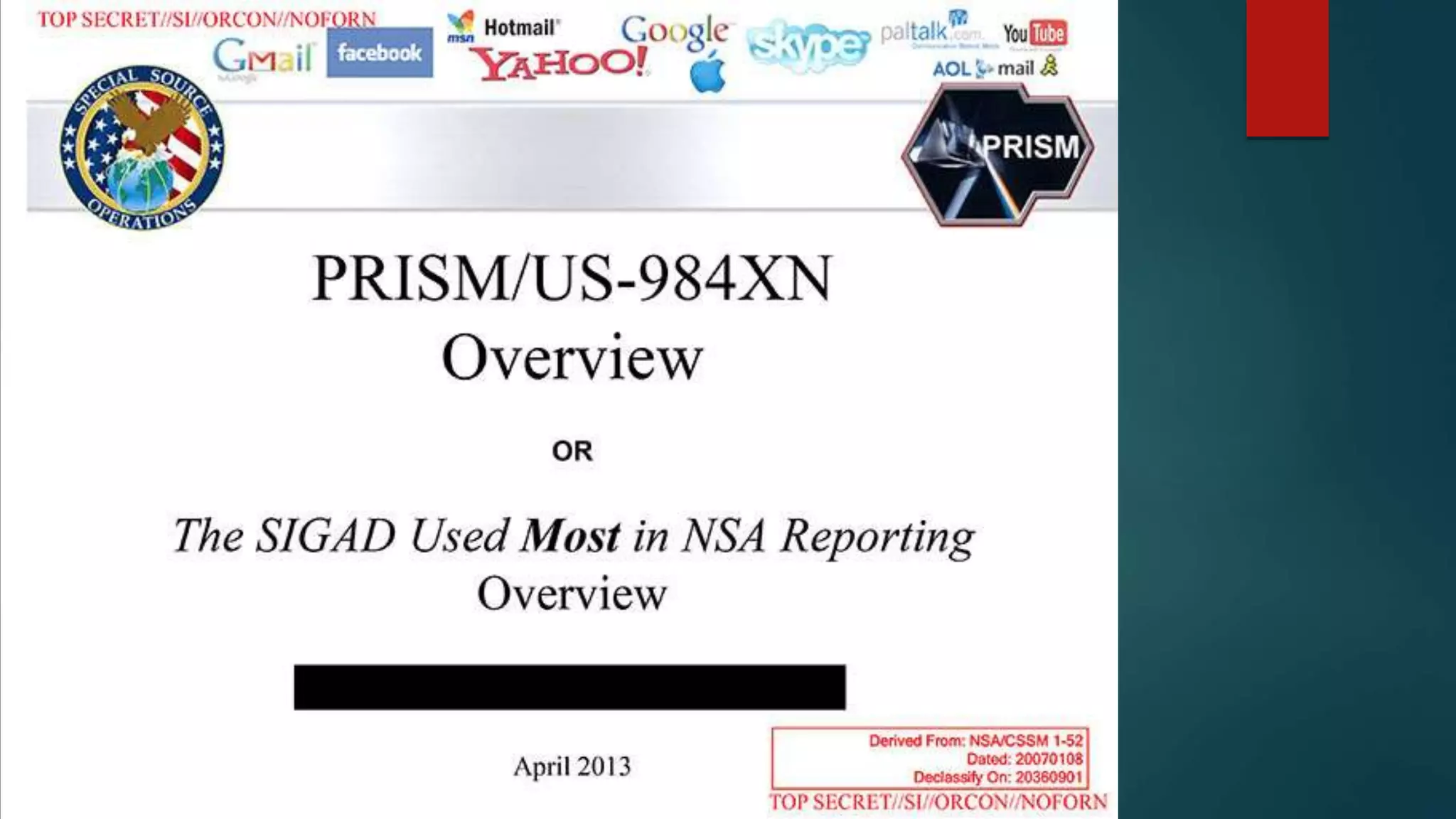 NSA Surveillance Research Presentation | PPT