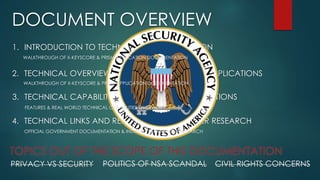 NSA Surveillance Research Presentation | PPT