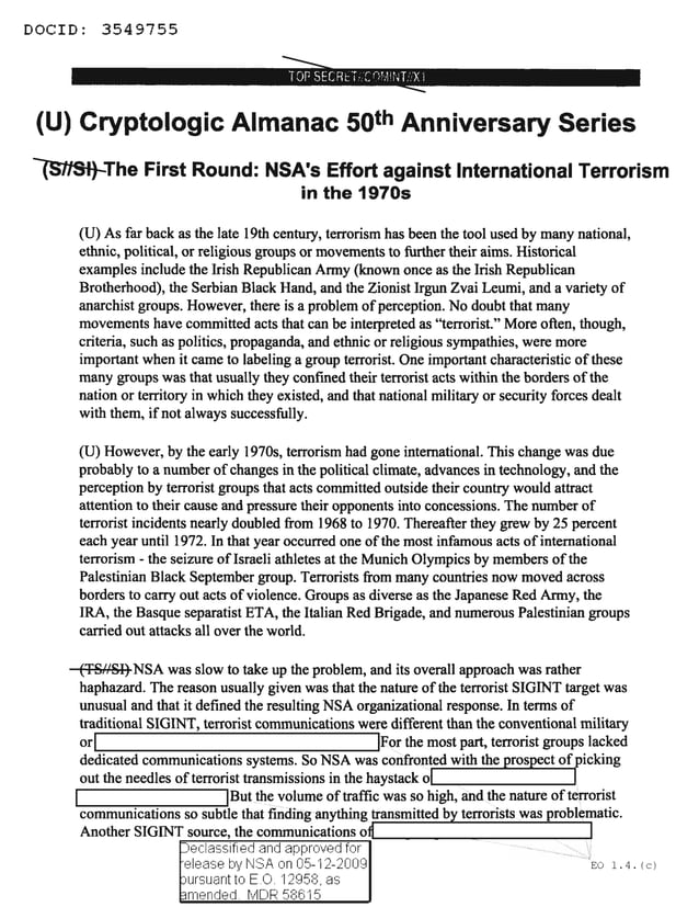 Plan to Assassinate Kissinger during a visit to Damascus - NSA DOC | PDF