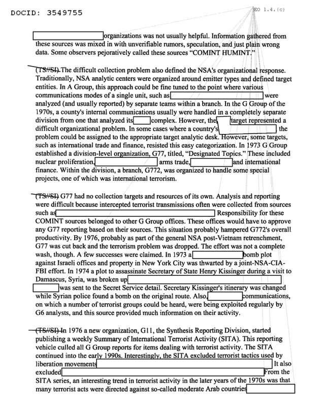 Plan to Assassinate Kissinger during a visit to Damascus - NSA DOC | PDF