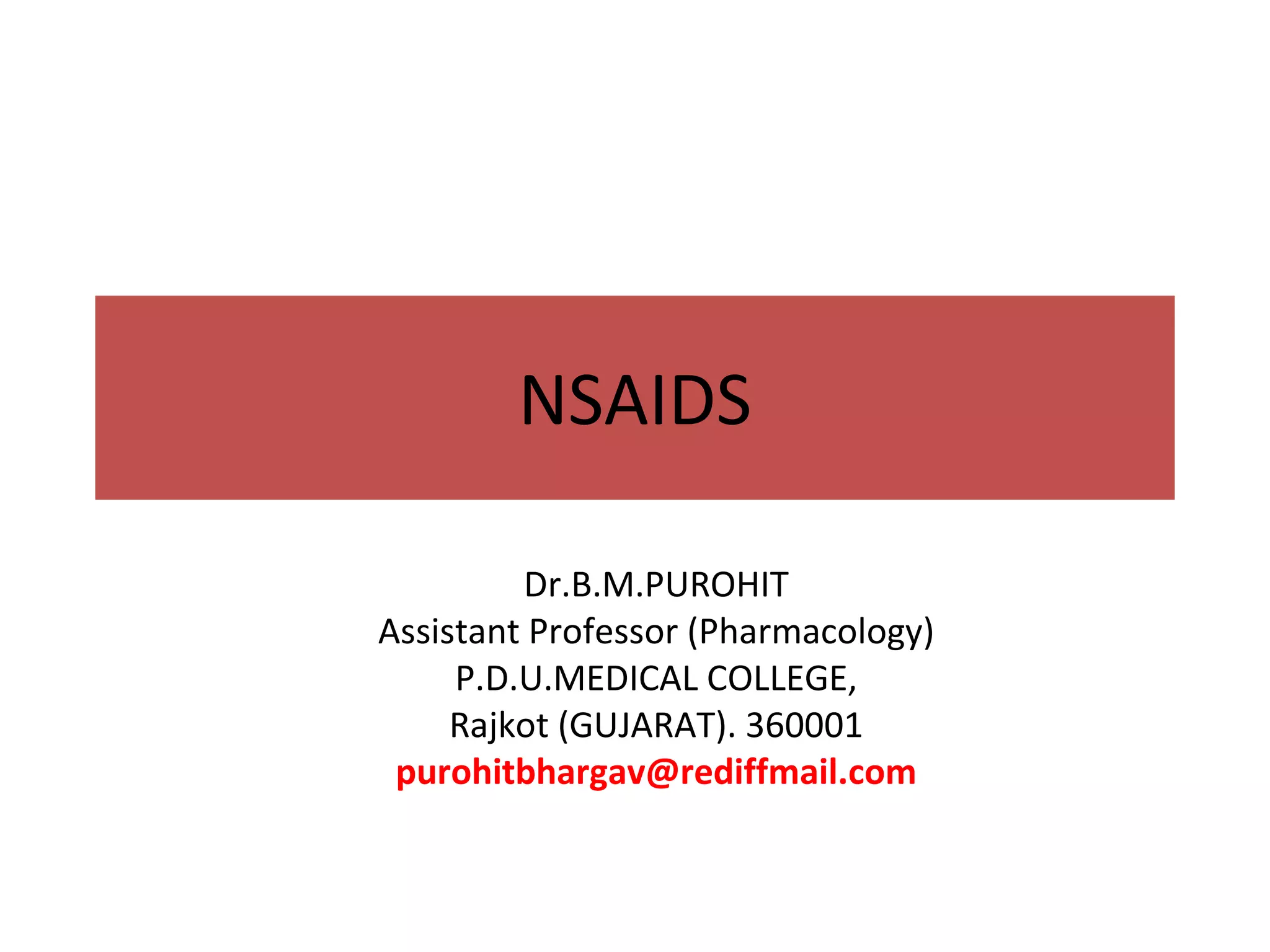 NSAIDS | PPT