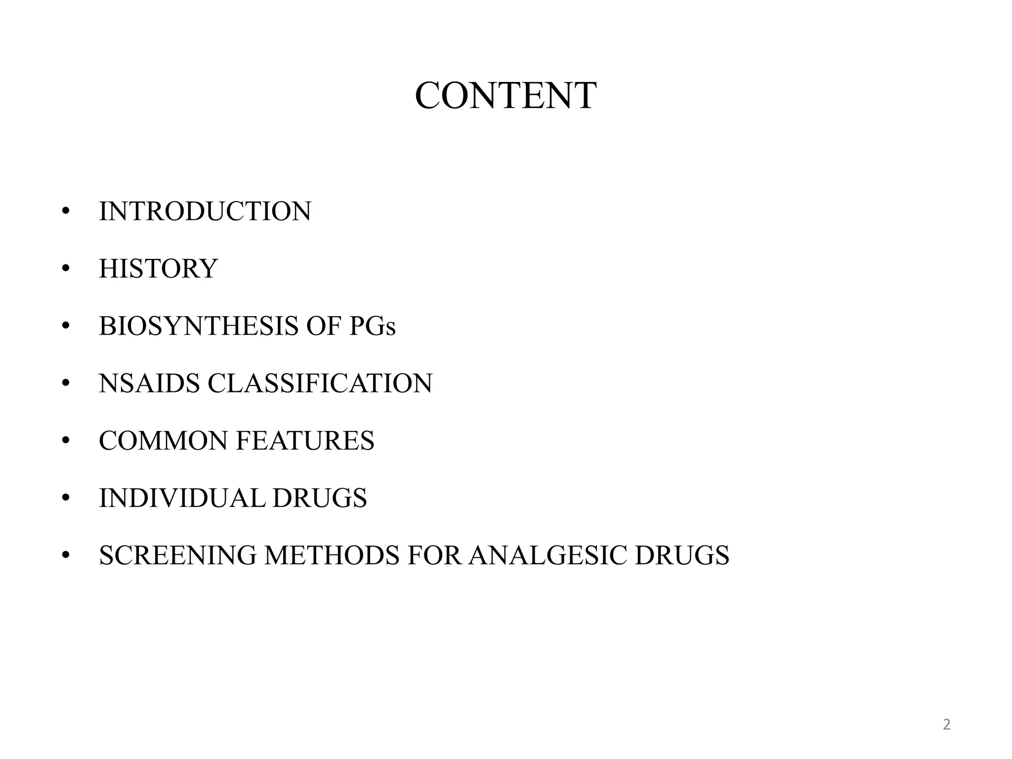 Nsaid Pharmacology | PPTX