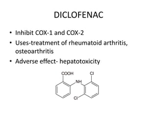 Presentation on Non Steroidal Anti-inflammatory Agents | PPTX