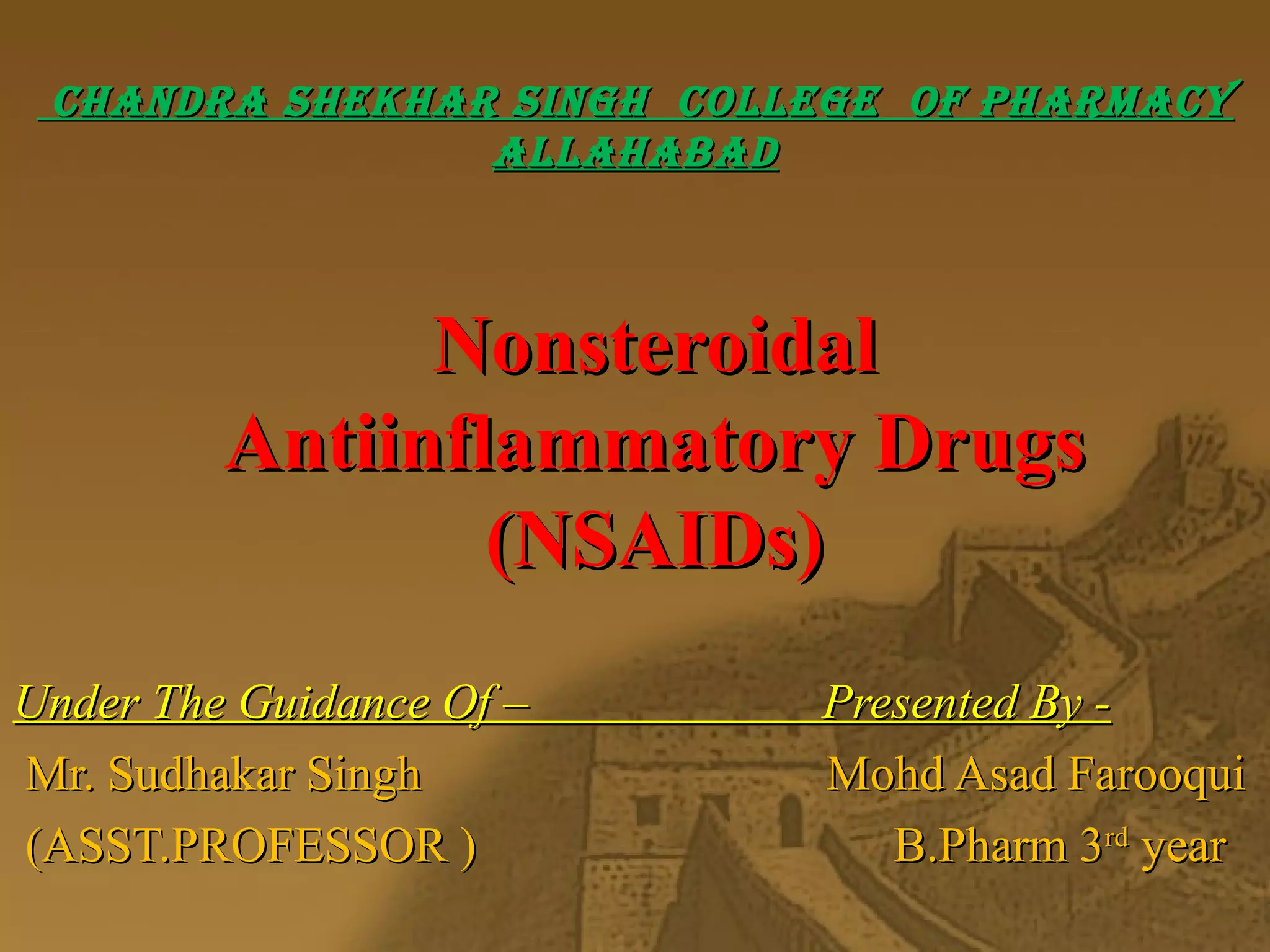 Nsaid ppt | PPT