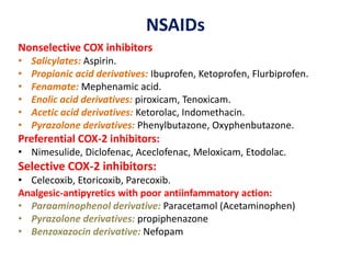 NSAIDs- (for Allied health sciences) | PPTX
