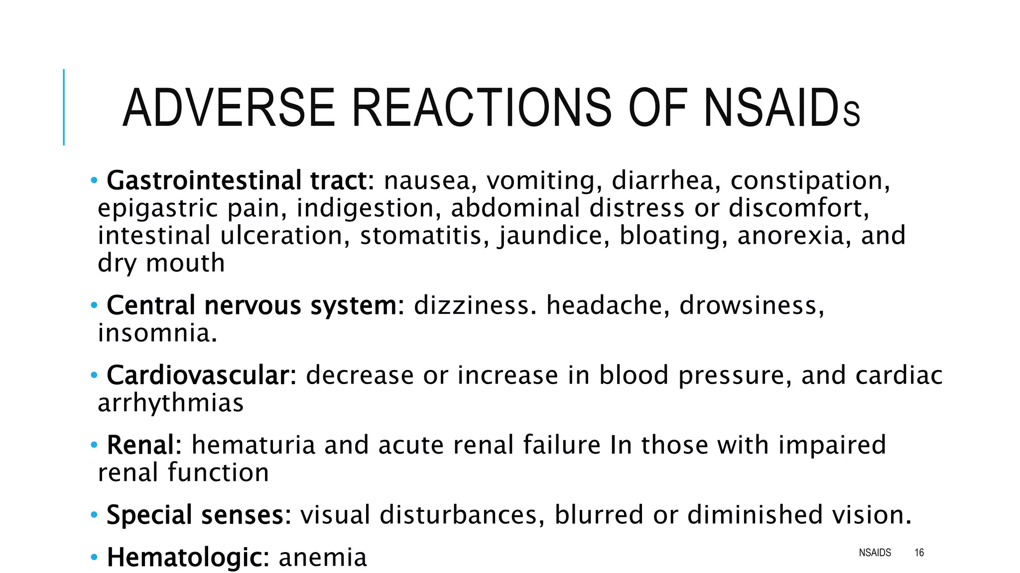 Pharmacology of NSAIDs | PPTX