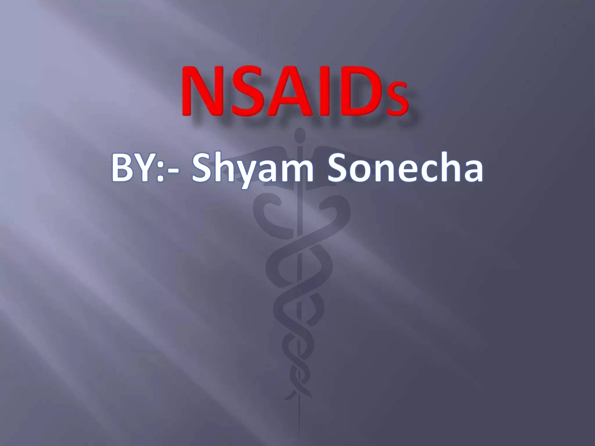 NSAIDs Pathophysiology | PPTX