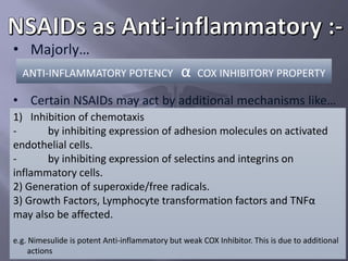 NSAIDs Pathophysiology | PPTX | Blood Disorders | Diseases and Conditions