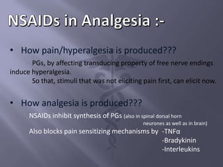 NSAIDs Pathophysiology | PPTX