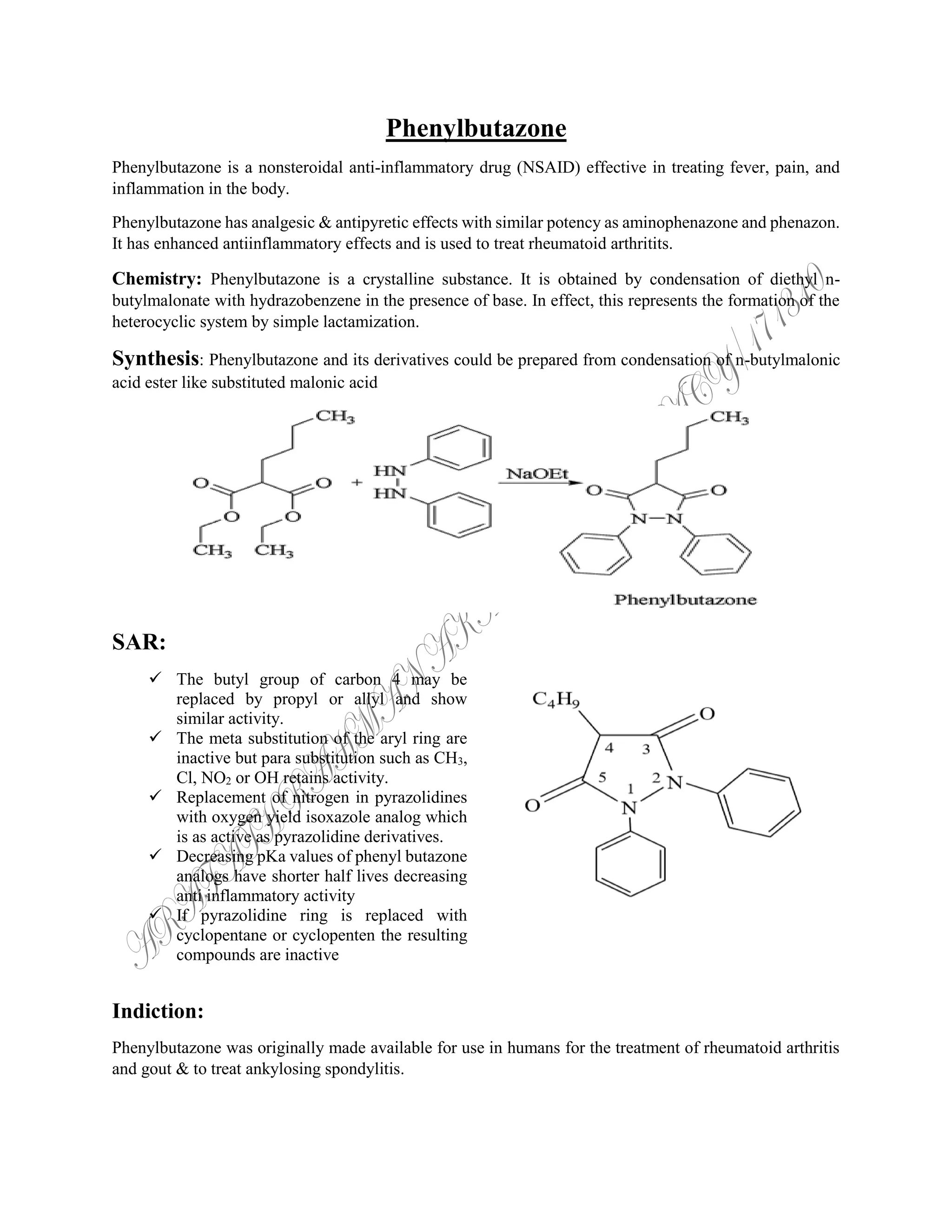 NSAIDs ; Analgesics & Antipyretics | PDF