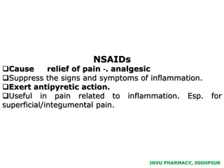 NON STEROIDAL & ANTI‐INFLAMMATORY DRUGS | PPTX | Pharmaceutical Drugs ...