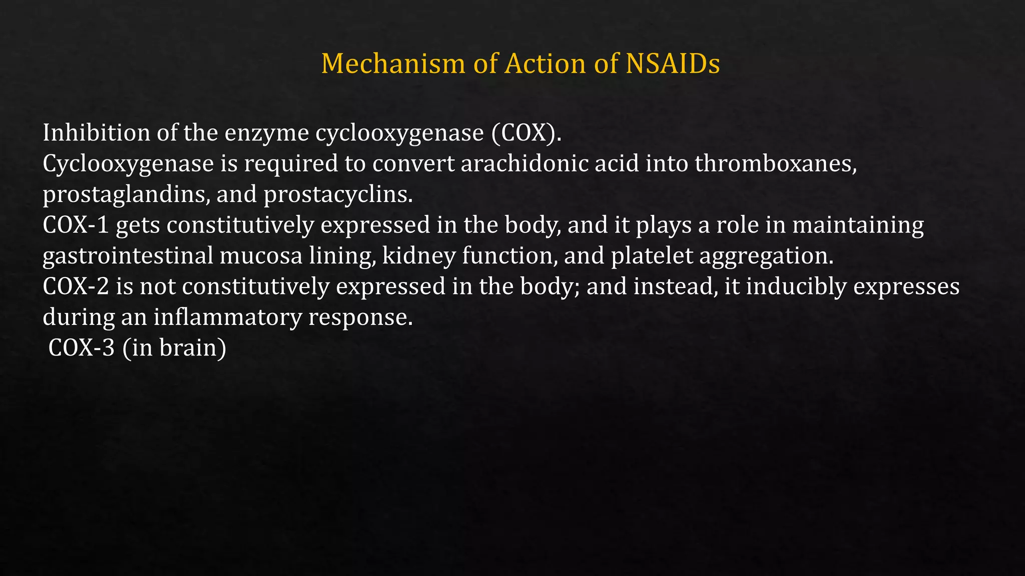 non steroidal anti-inflammatory drugs | PPTX