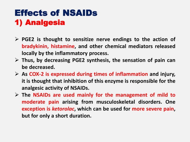 NSAIDs.pptx | Digestive Disorders | Diseases and Conditions