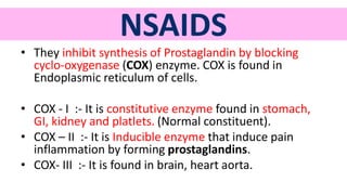 NSAID's.pptx | Digestive Disorders | Diseases and Conditions