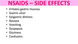 NSAID's.pptx | Digestive Disorders | Diseases and Conditions