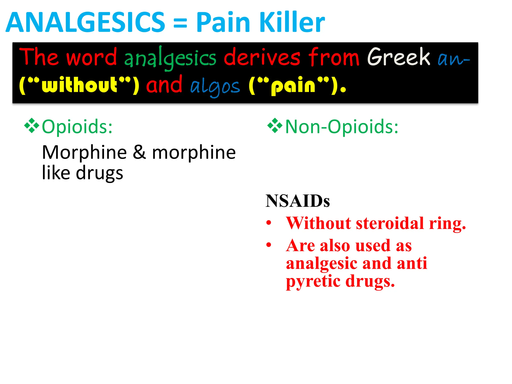 NON-STEROIDAL ANTI-INFLAMMATORY DRUGs [NSAIDs] | PDF