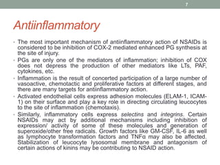 Nonsteroidal anti inflammatory drugs (NSAIDS) | PPTX | Digestive ...