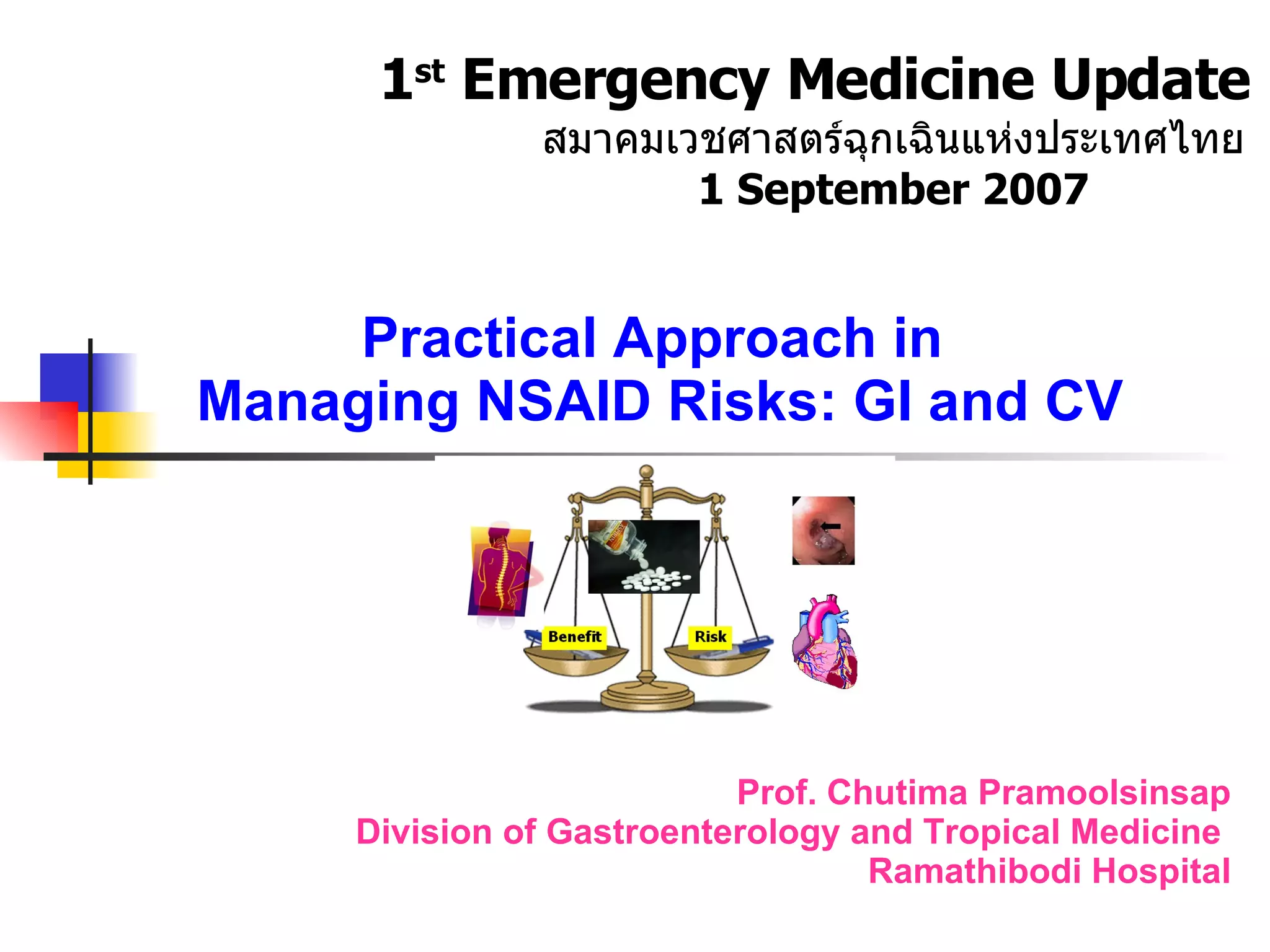 NSAIDs ASA GI protection | PPT