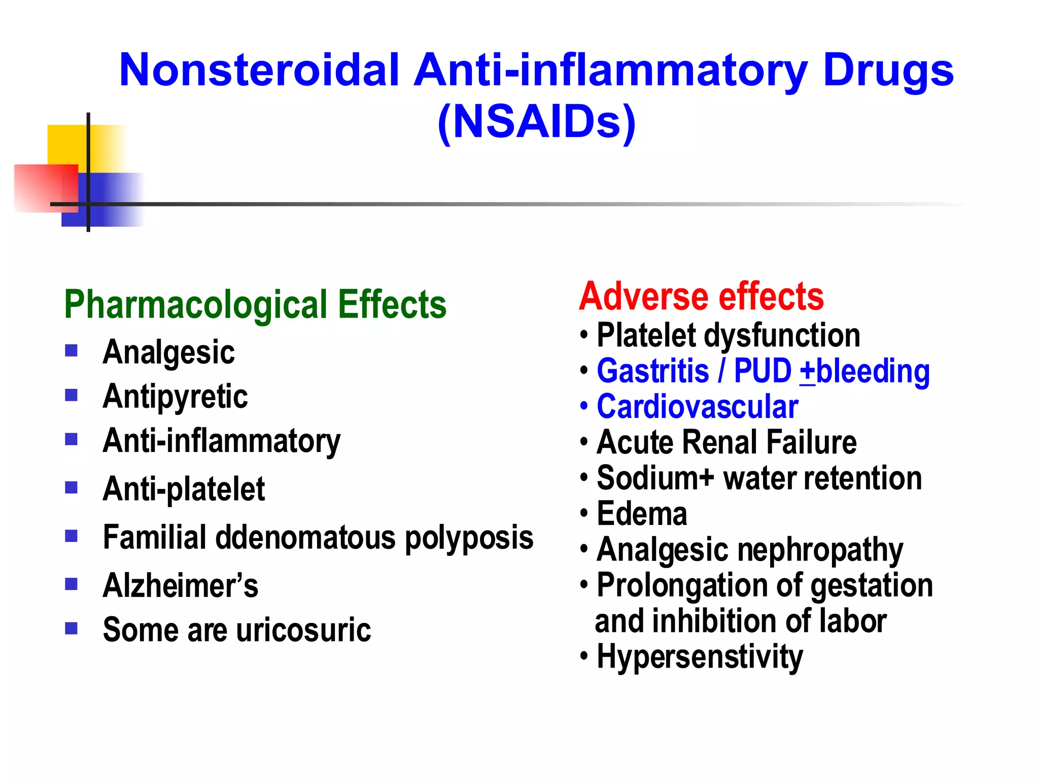 NSAIDs ASA GI protection | PPT