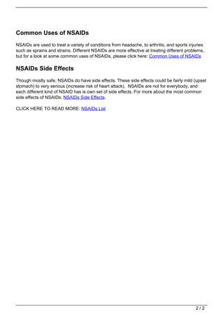 NSAIDs List | PDF