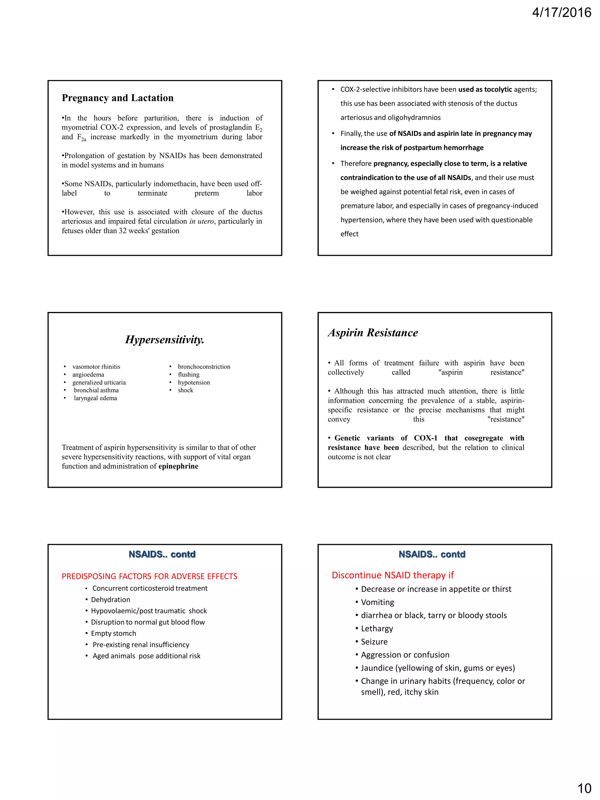 Nsaids veterinary pharmacology | PDF